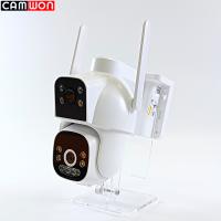 China 4G LTE Camera Dual Lens Solar Panel Battery Powered AOV 24/7 Recording Security Camera for sale