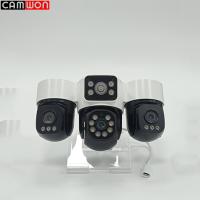 China Factory Wholesale 6MP 3 Lens Tuya APP Outdoor Security 3 Screen WiFi Smart Home Camera for sale