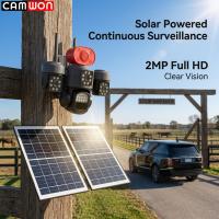 China 2MP AOV Outdoor 4G Solar CCTV Surveillance Camera 24 Hours Video Zoom Wireless Camera for sale