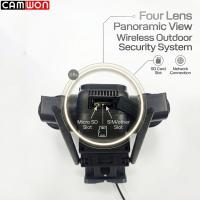 China WiFi 4 Lens Camera WIFI 8MP PTZ Four Lens Wireless CCTV Outdoor Security Camera CCTV for sale
