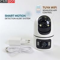 China Tuya WiFi Indoor Smart Camera 4MP 2K Dual Lens Color Night Vision Motion Detection 255° PTZ for sale