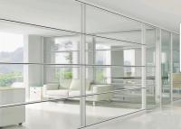 China Glawall Partition 3mm Aluminum Frames Recycling Disassemble Glass Partition Wall 79 Series Good Price for sale