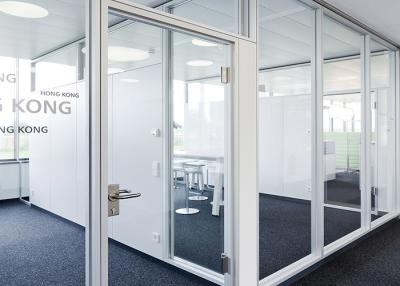 China 90mm Aluminum Frame Series Single Double Glass Partition Wall Strong Skeel for sale