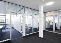 China Best Quality Single-layer Glass Partition Separate Space Glass Partition Wall Manufacturers for sale