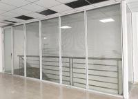 China Labeling Package Glass Partition Wall Privacy Room With Blinds Customized Size Tempered Glass for sale
