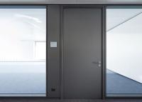 China Steel Solid Fire Rated Glass Partition 90mm Fire Proof Glass Wall Partition System for sale