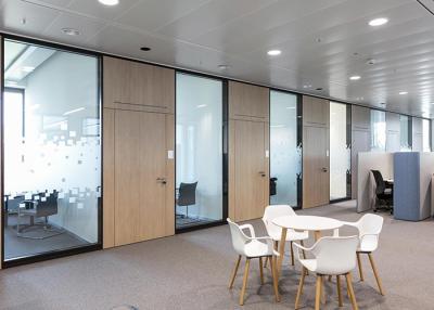 China Double Glass Soundproof Glass Wall Partition Safety Tempered 108 Easy Assemble for sale