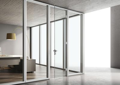 China No Chemical Pollution Glazed Partition Wall Office Indoor Commercial Room Solid Wall With Frame for sale