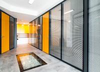 China Sound Proof Double Glass Partition Wall System 12mm+12mm Hollow Space for sale
