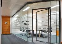 China Black Frame Glass Partition Wall System Cutsomized Demountable Office Partitions for sale