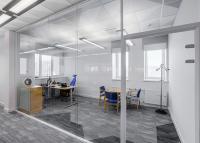 China Modular Partitions Acoustic Reduce 45db Office Demountable Double Glass Partition Wall for sale