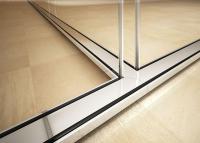 China 12mm+12mm double sound acoustic glass wall partition isolate noise wall full view for sale