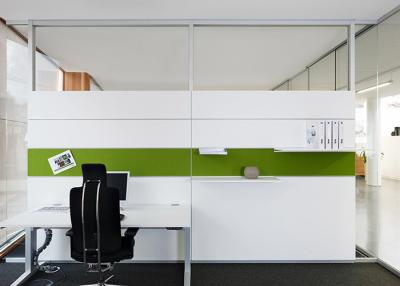 China Divided Into Upper And Lower Two-stage Steel Board Panel Office Solid Partition Wall for sale