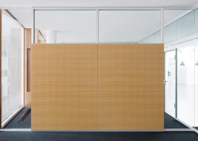 China Excellent Safety Glazed Partition Wall Reduce 48db Soundproof Colorful Partition Wall for sale