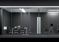 China Transparent Glass Partition Wall European Style Office Partition Wall Easy Install Colorful for sale