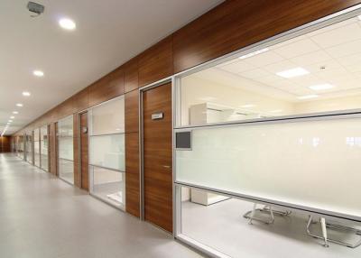 China Commercial Office Glass Partition Wall System 42db - 45db Sound insulation for sale