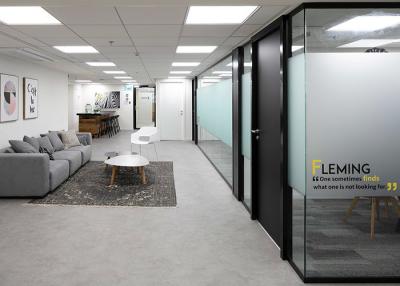 China Provides Private And Quiet Meeting Space Glass Partition Wall With Hardware for sale