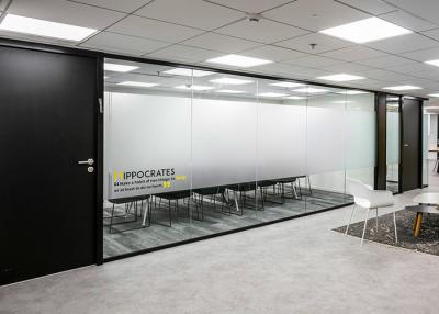 China New Modern Customized Demountable glass partition soundproof office Partition Glass Wall for sale