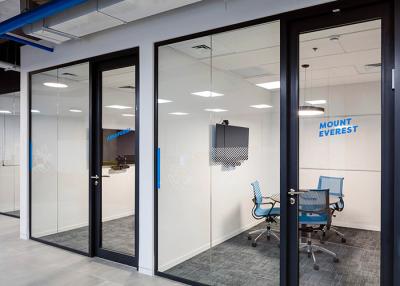 China Interior Full Height Modular Partition Aluminum Frame Glass Wall Partition Room Divider for sale