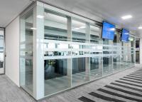 China Modern Office Environment Glass Partition Wall For Soundproofing Office Partition for sale