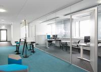 China Sound Absorption Easy Assemble Glass Partition Wall For Office Partition Room High Quality Aluminum Frame for sale