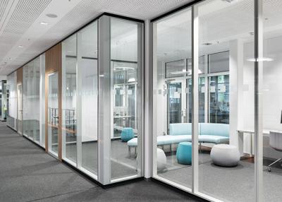 China Framed Conference Room Partition Walls Glass Or Solid Wall Support Aluminum Profile for sale