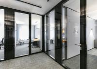 China wholesale glazed partition wall interior strong Aluminum frame 79mm 90mm 108mm thickness for sale