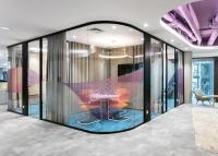 China Acoustic Room Double Glass Partition Wall 12+12mm Super Soundproof 46db With Certificate for sale