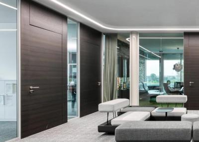 China Silent Room Glazed Wall Partition Customized Size Design Reduces Noise And Echoes for sale