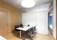 China solid door customized frameless solid office partition with lock for sale