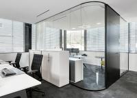 China Framed / Frameless Glass Partition Wall System Cutsomized For Insulation Sound for sale