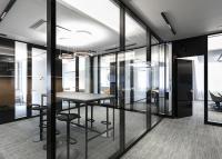 China Modern Interior Office Glass Wall Systems Movable Tempered Glass Partition Wall for sale