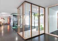 China Office Building High Quality Framed Double Glass Wall Partition for sale