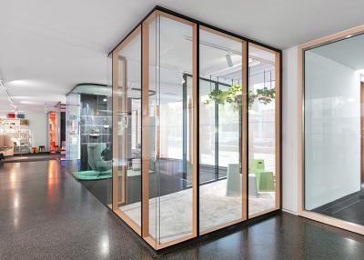 China Office Building High Quality Framed Double Glass Wall Partition for sale