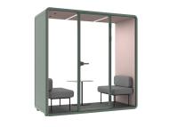 China NEW Movable Soundproof Office Pod Phone Booth Acoustic Office Vocal Recording Pod for Office & Warehouse for sale