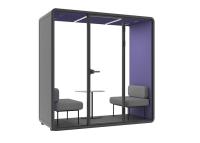China Private Talking Phone Booth Learning Pods With Sofa Comfortable With Ventilation for sale