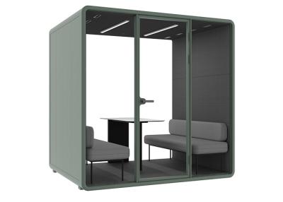 China Soundproof Conference Room Live Broadcast Cabins With Lock Keys For Sales Movable Easy Assemble for sale