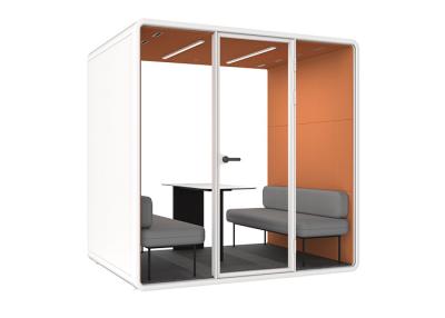 China DDP Ship To Door Working Pods Isolated Noise Booth Easy Assembly For Airports Mobile Quiet Cabin for sale