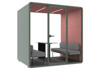 China Control Panel Flexible Soundproof Pods L Meeting Booth For Exhibition Comfort Seats Cabin for sale
