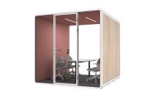 China Wholesale Customizable Large Soundproof Modular Indoor Outdoor Multi-person Office Meeting Pod Booth Acoustic Office Pods for sale