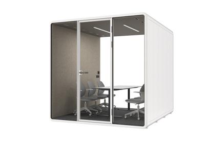 China New design Office Pod 1-6 People Modern Large Phone Booths with Furnitures for sale