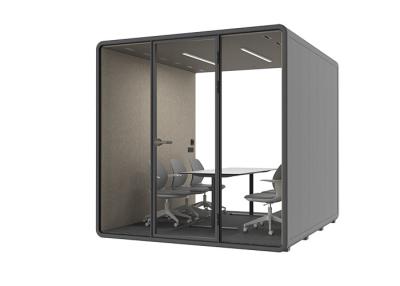 China Intelligent Switch Ventilation Light Silent Office Pods Automatically Open Phone Booth Meeting Booth for sale