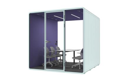 China Acoustic Quiet Soundproof Office Phone Booth Room Indoor Big Size Recording Studio Booth Office Pod Soundproof for Work for sale