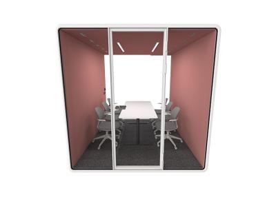 China A modular soundproof office pod with 4-6 person capacity, laminated glass, and high-efficiency sound insulation for a quiet workspace for sale