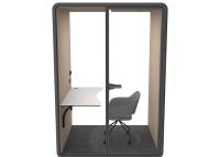 China M Size Large Single Person Space Office Phone Booths With Desk Support Install Air Condicion For Working Silent Study Pods for sale