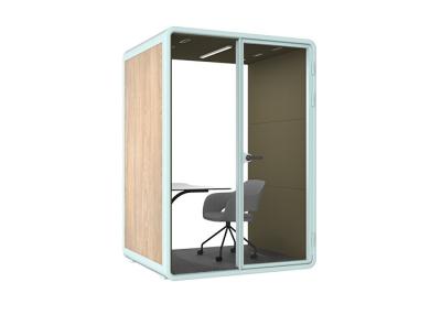 China Modern Soundproof Acoustic Cabin Office Pod Design Work Portable Sound Cabins Prefabricated Home Recording Phone Booth for sale