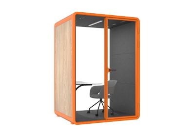 China Learning Pods With Desk And Chair Sound Absorption Meeting Pods Indoor Pre-assemble Office Cabin for sale