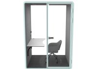 China Learning Pods With Desk And Chair Sound Absorption Meeting Pods Indoor Pre-assemble Office Cabin for sale