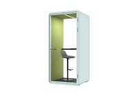 China Soundproof Phone Booth Office Pod with Customizable Size and Tempered Glass for Private Workspaces for sale