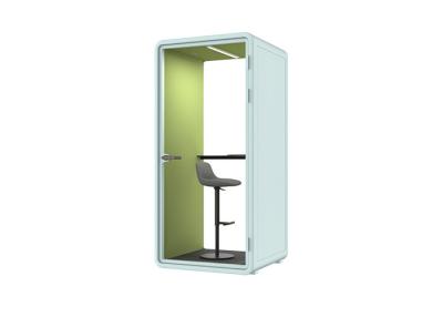 China Soundproof Phone Booth Office Pod with Customizable Size and Tempered Glass for Private Workspaces for sale